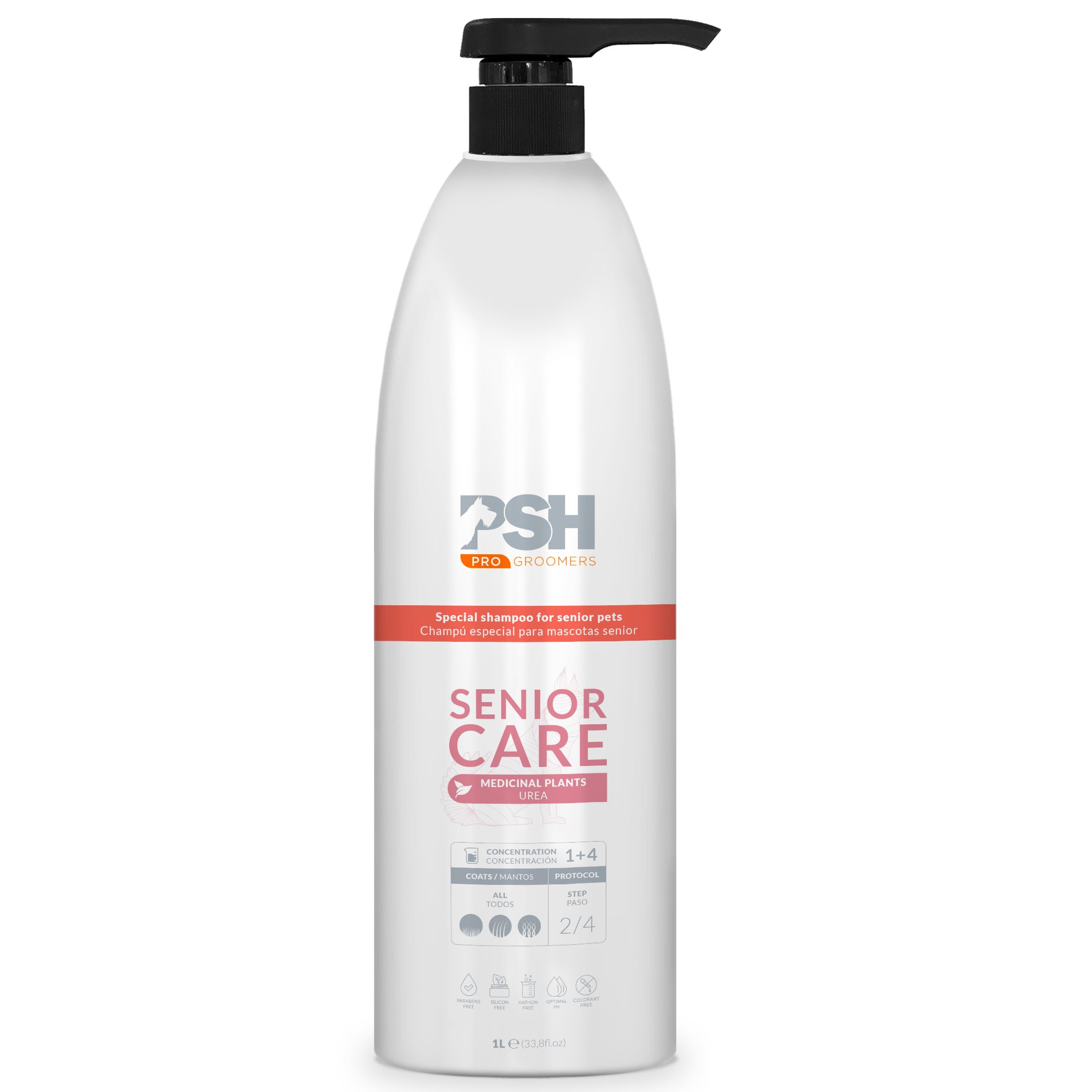 PSH Pro Senior Shampoo 1L - łagodny szampon dla starszych psów i kotów ...