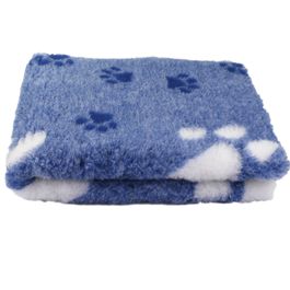 Blovi DryBed VetBed A+ - Non-Slip Pet Bed, Blue-White
