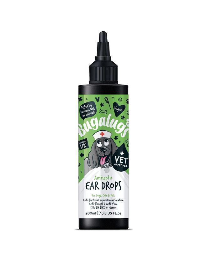 Bugalugs Antiseptic Eye Drops 200ml - Eye Cleansing Drops for Dogs & Cats