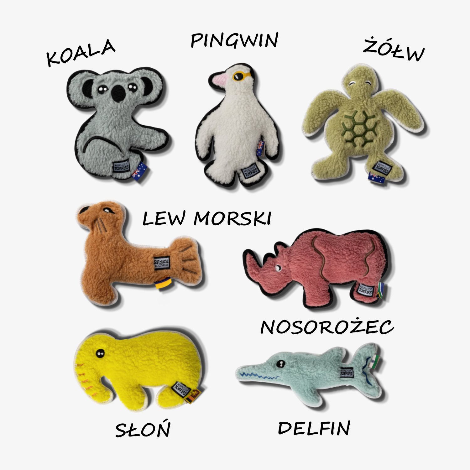 Resploot Tuffles Elephant - wytrzymała zabawka dla psa, słoń z ...